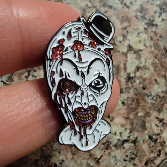 Jewelry | 2 For 13 Glitter Art The Clown Terrifier Horror Movie Lover ...